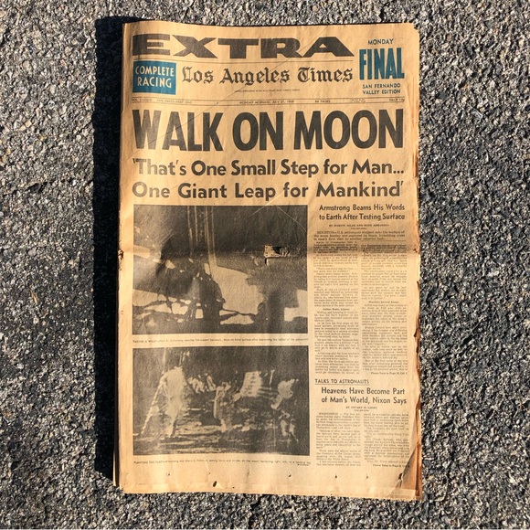 Other | Rare Space Race Newspaper Collection Of 5 1958 1969 Walk On ...
